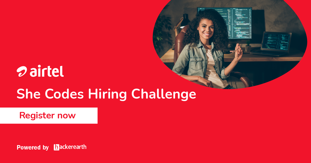 Airtel She Codes Hiring Challenge