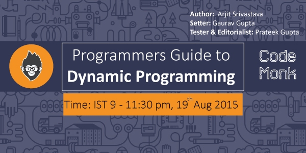 Code Monk (Dynamic Programming)