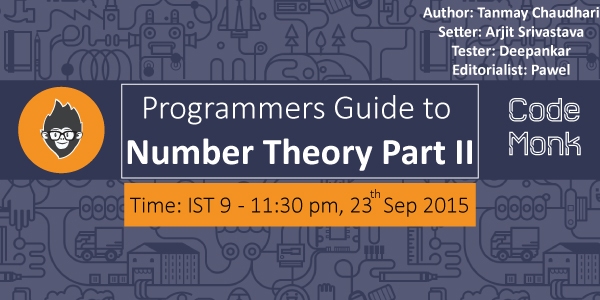 Code Monk (Number Theory II)