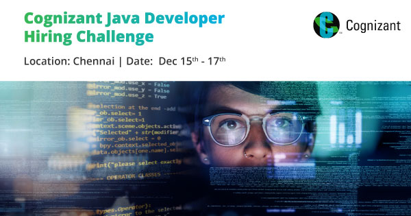 Cognizant Java Developer Hiring Challenge