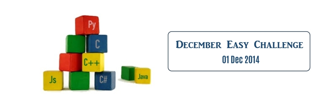 December Easy Challenge