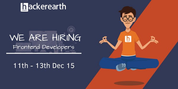 HackerEarth Frontend Hiring Challenge