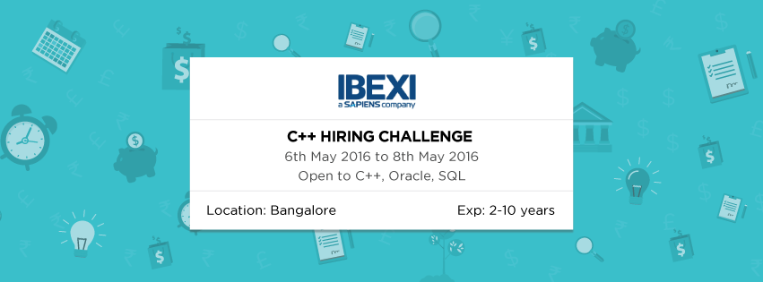 IBEXI (A Sapiens Company) C++ Hiring Challenge
