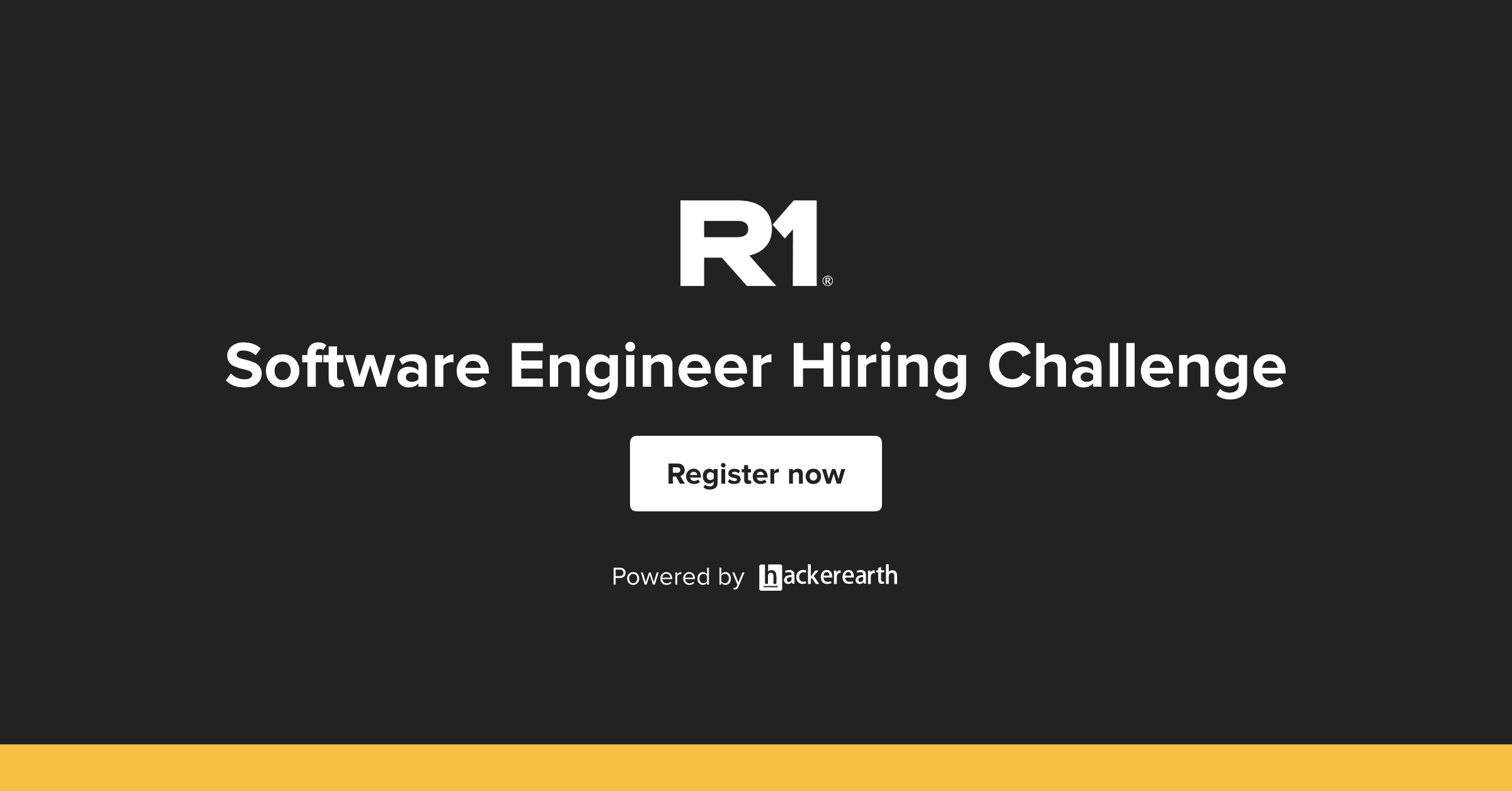 R1 RCM Software Engineer Hiring Challenge