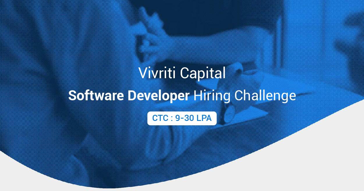 Vivriti Capital Software Developer Hiring Challenge